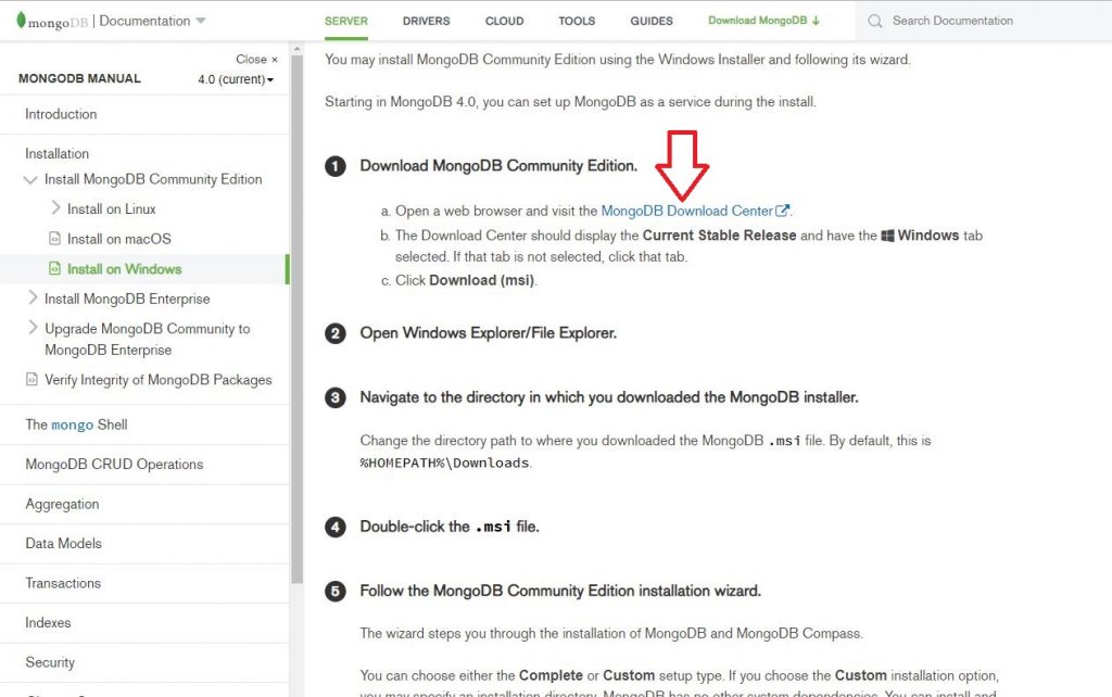 Instalar MongoDB en Windows 10 - Tutoriales