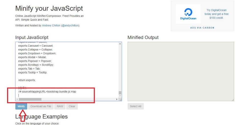 Minimizar un archivo JavaScript - Tutoriales